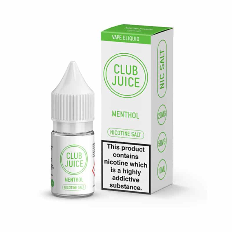 Menthol 20mg Nic Salt By Club Juice | E-Liquids UK