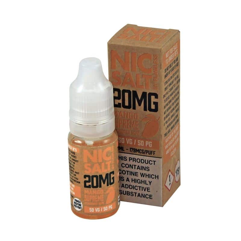 Mango Supreme 20mg Nicotine Salt By Flawless Nic Salts | E-Liquids UK Mango Supreme 20mg Nicotine Salt By Flawless Nic Salts | E-Liquids UK