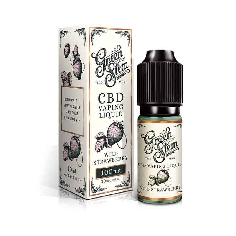 Wild Streawberry CBD Vape Liquid By Green Stem CBD | E-Liquids UK