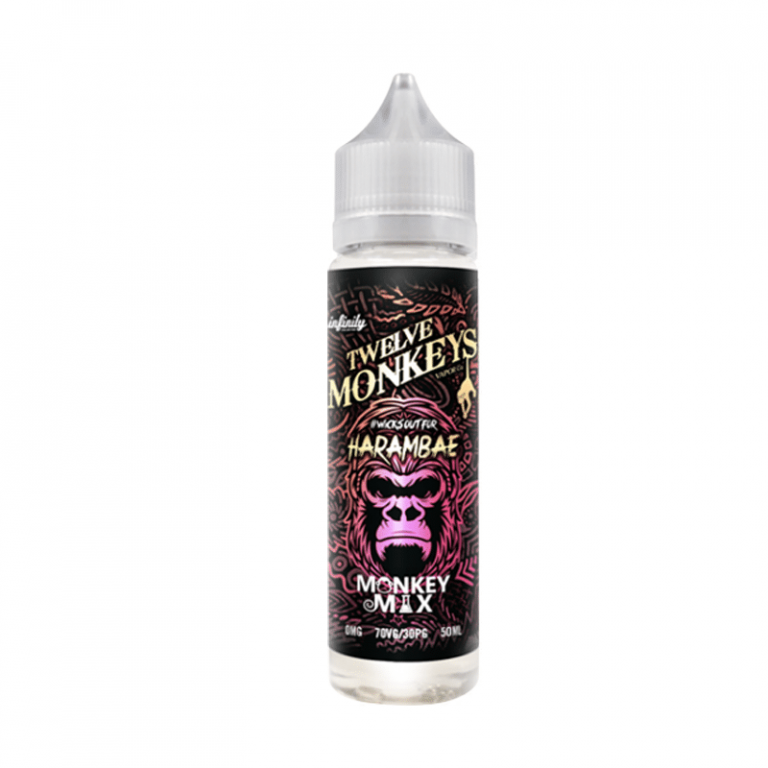 Harambae 50ml 0mg By Twelve Monkeys | E-Liquids UK