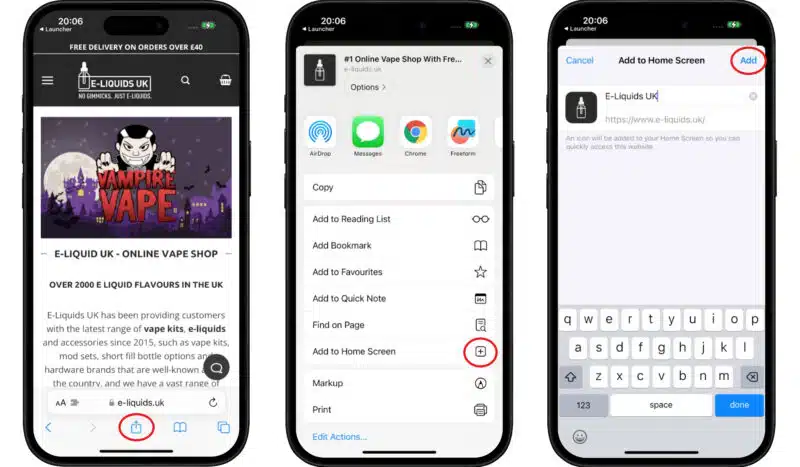 Install Our App | Vape App IOS & Android | E-Liquids UK