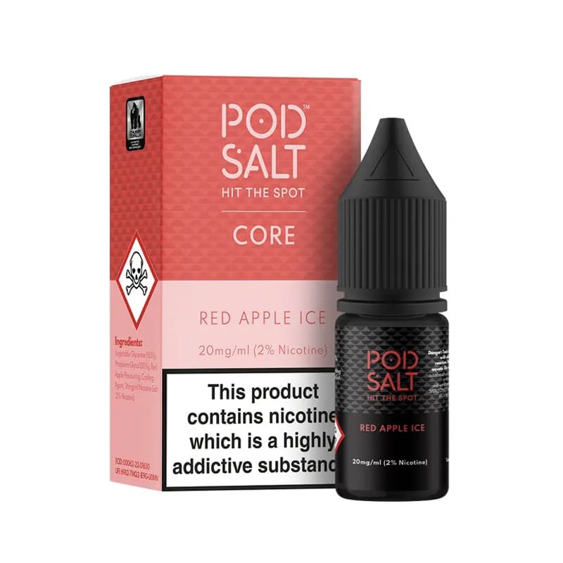 Red Apple Ice Nic Salt By Pod Salt | E-Liquids UK