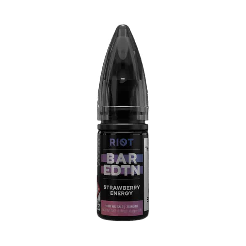 Strawberry Energy By Riot Bar Salts | E-Liquids UK
