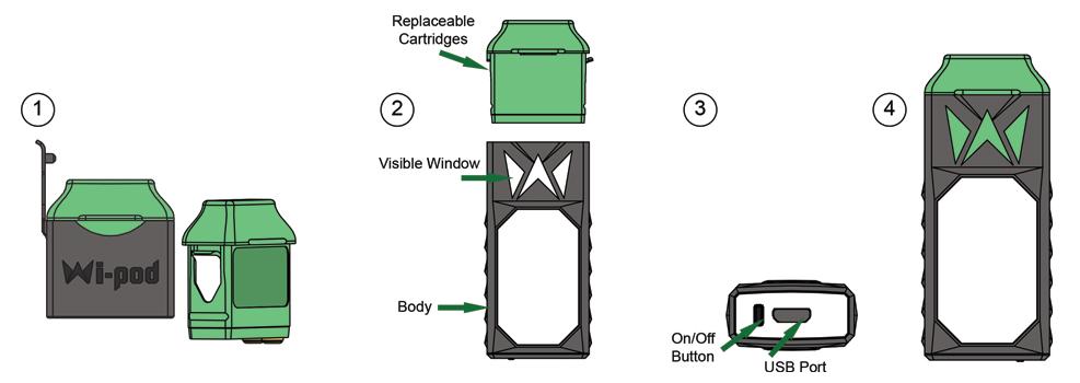 Wi-Pod X Kit By Mi-One Brands | E-Liquids UK